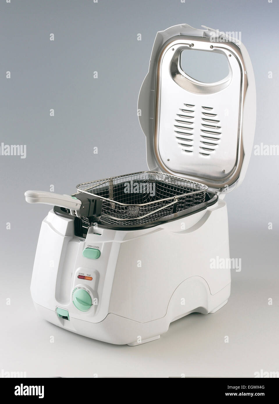 deep fry cooker on the gray background Stock Photo - Alamy