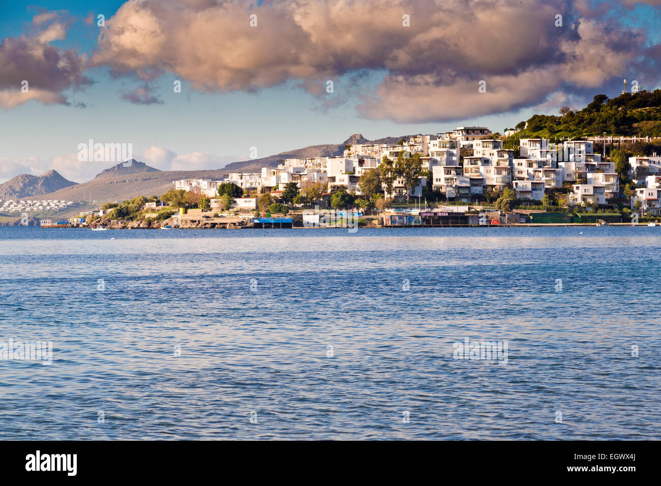Bodrum, a very popular summer destination on the Aegean coast of Turkey ...