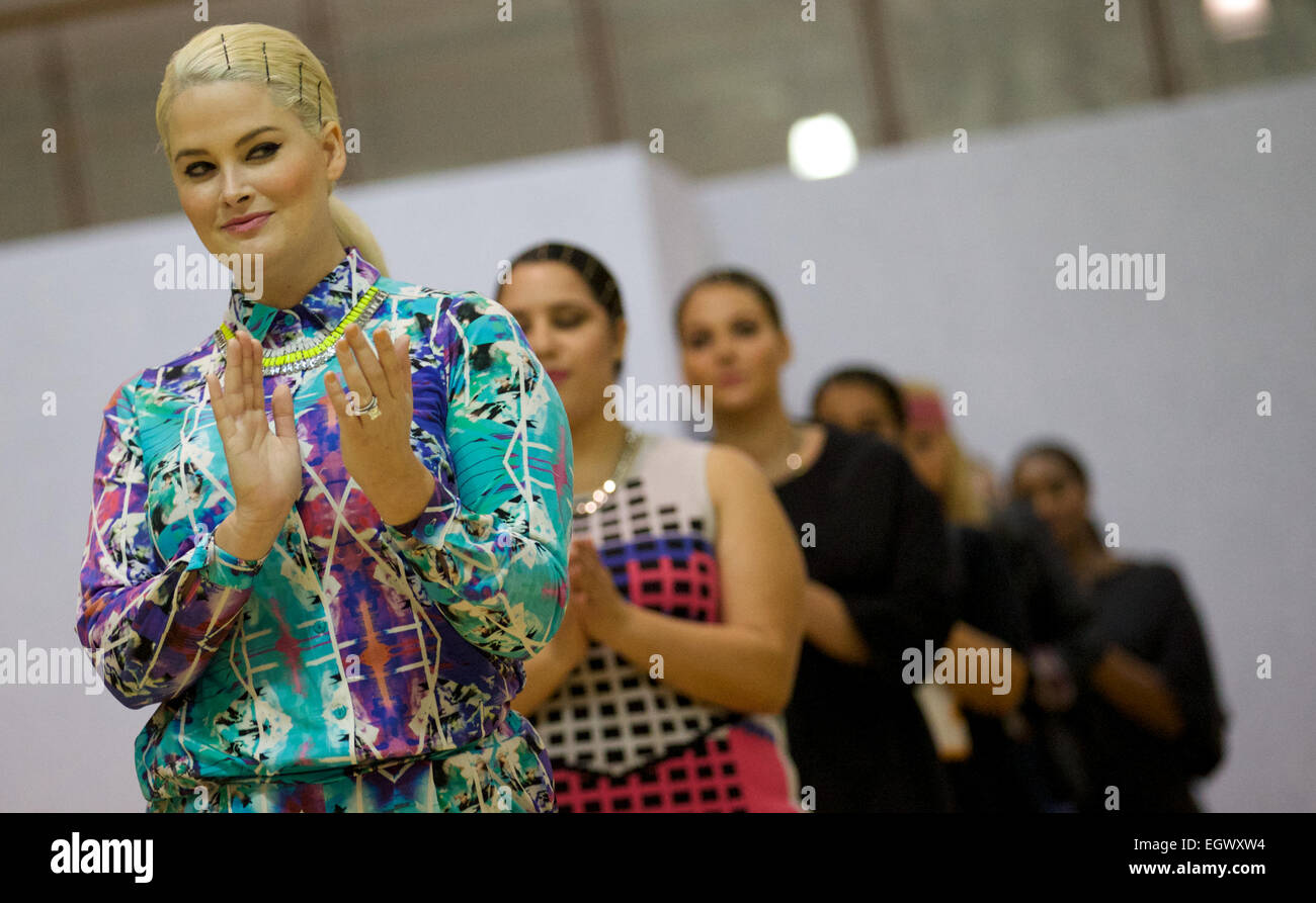 UNITED KINGDOM, London : models walking the catwalk at the British Plus ...