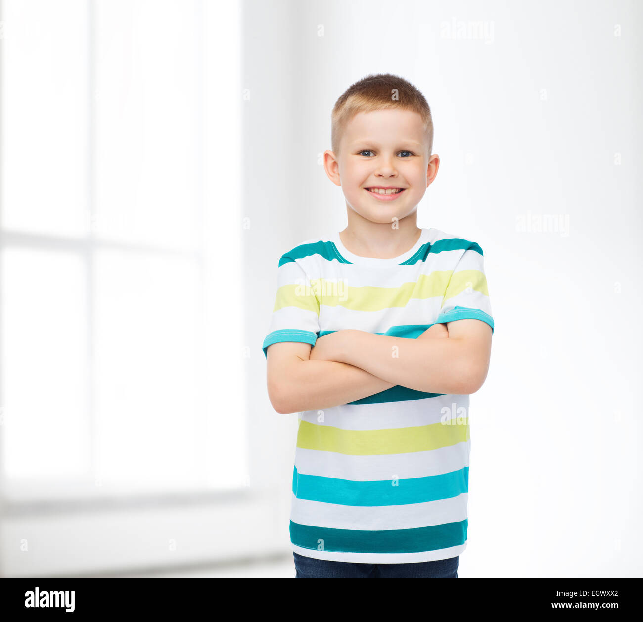 Crossed arms boy hi-res stock photography and images - Alamy