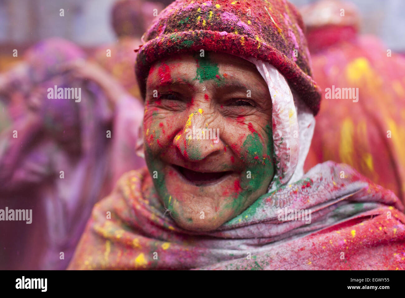 March 2015 Vrinddavan, India. 3rd Mar, 2015. Indian widow covered with ...