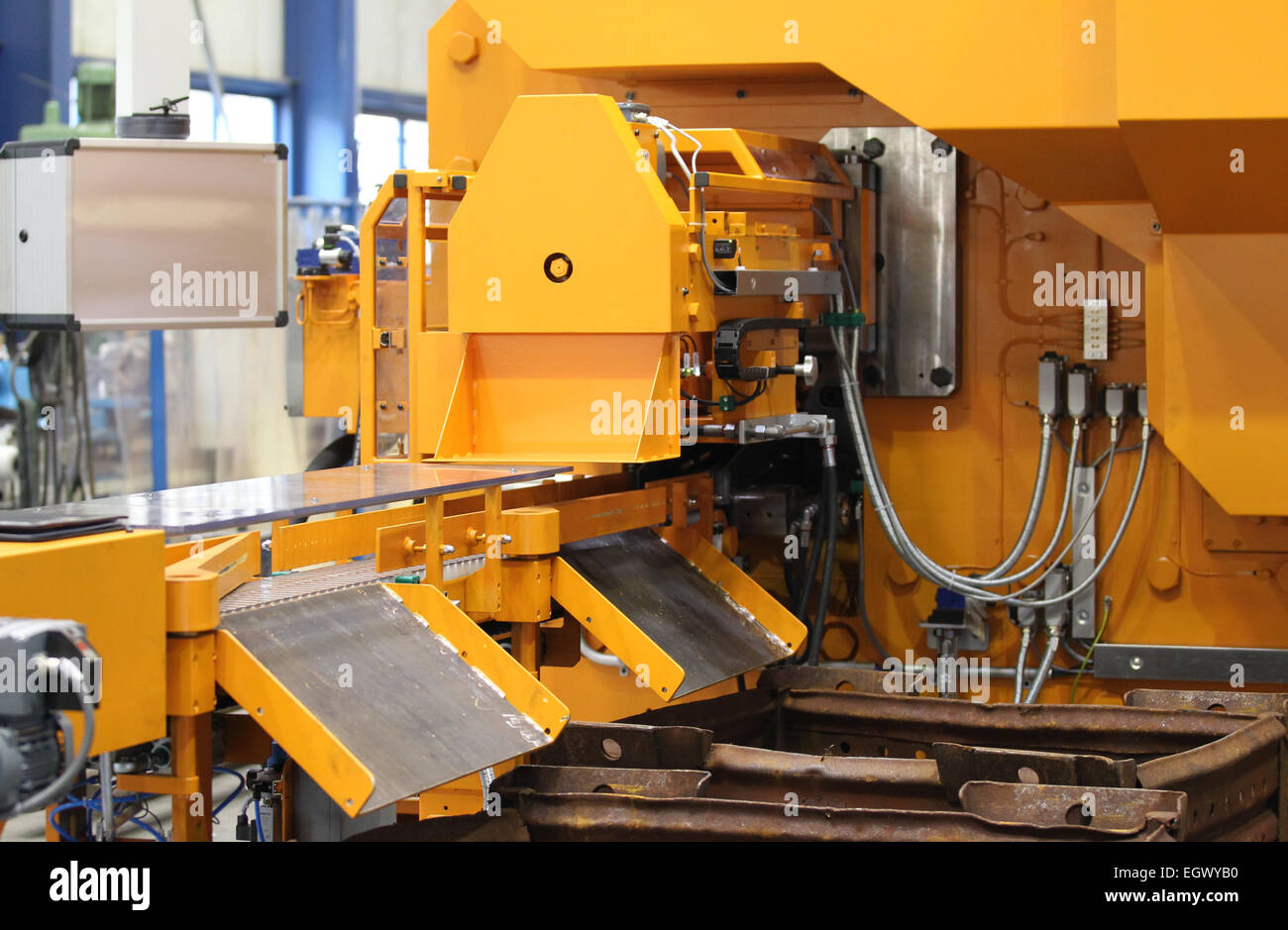 Element of the details of industrial metal cutting machines Stock Photo ...