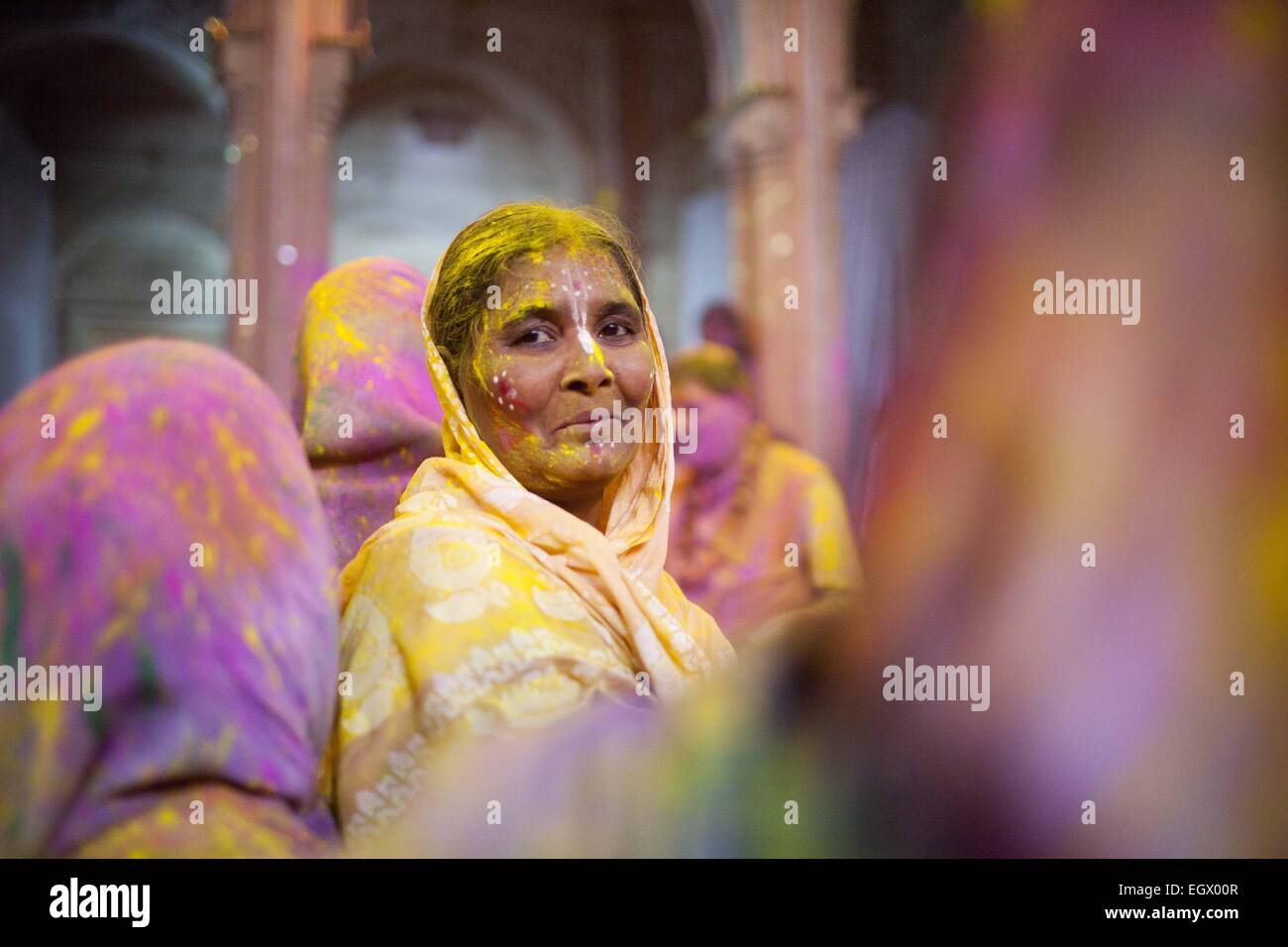 March 2015 Vrinddavan, India. 3rd Mar, 2015. Indian widow covered with ...