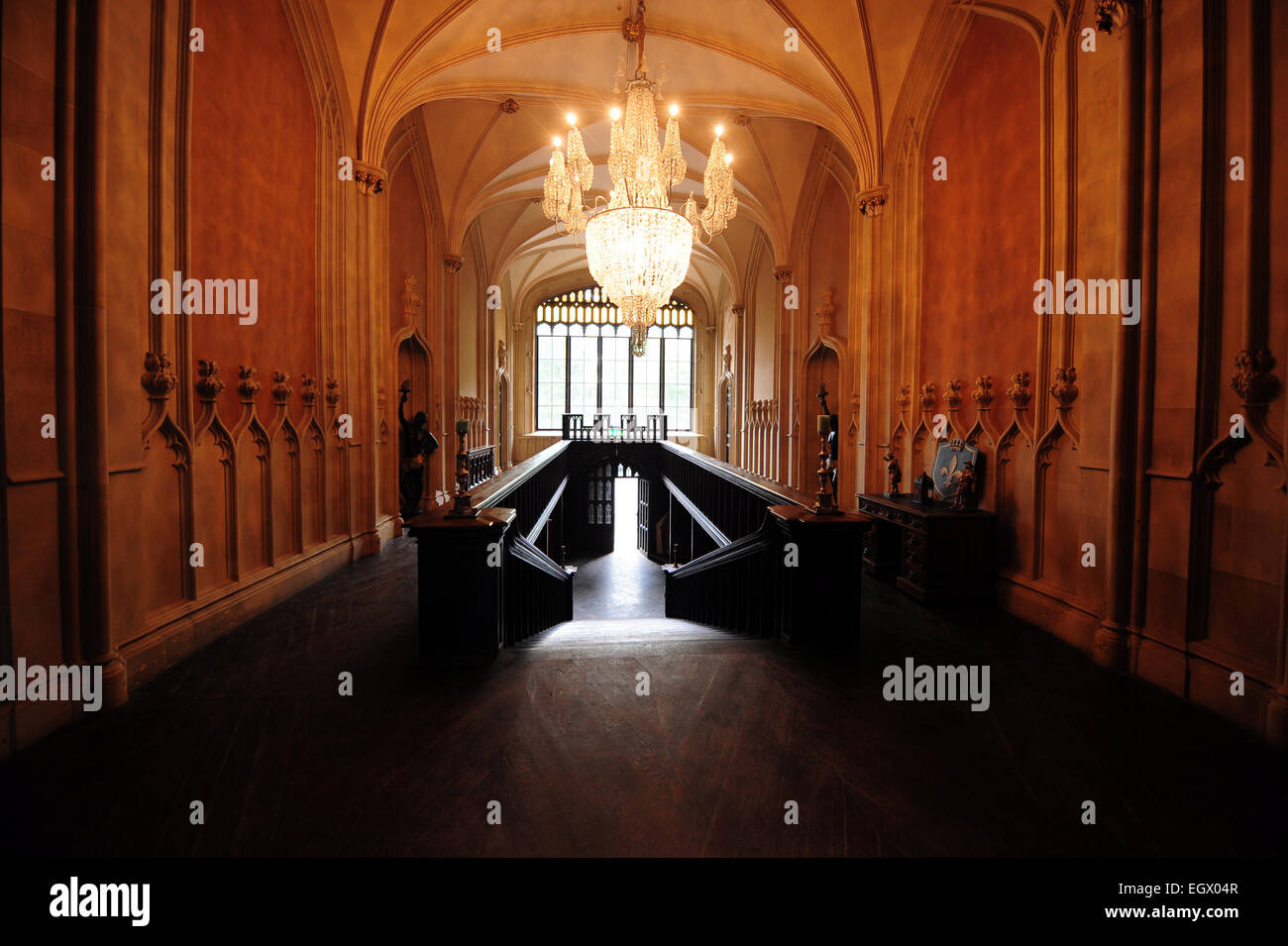 The main entrance to Charleville Castle, Tullamore, Co Offaly, Ireland ...