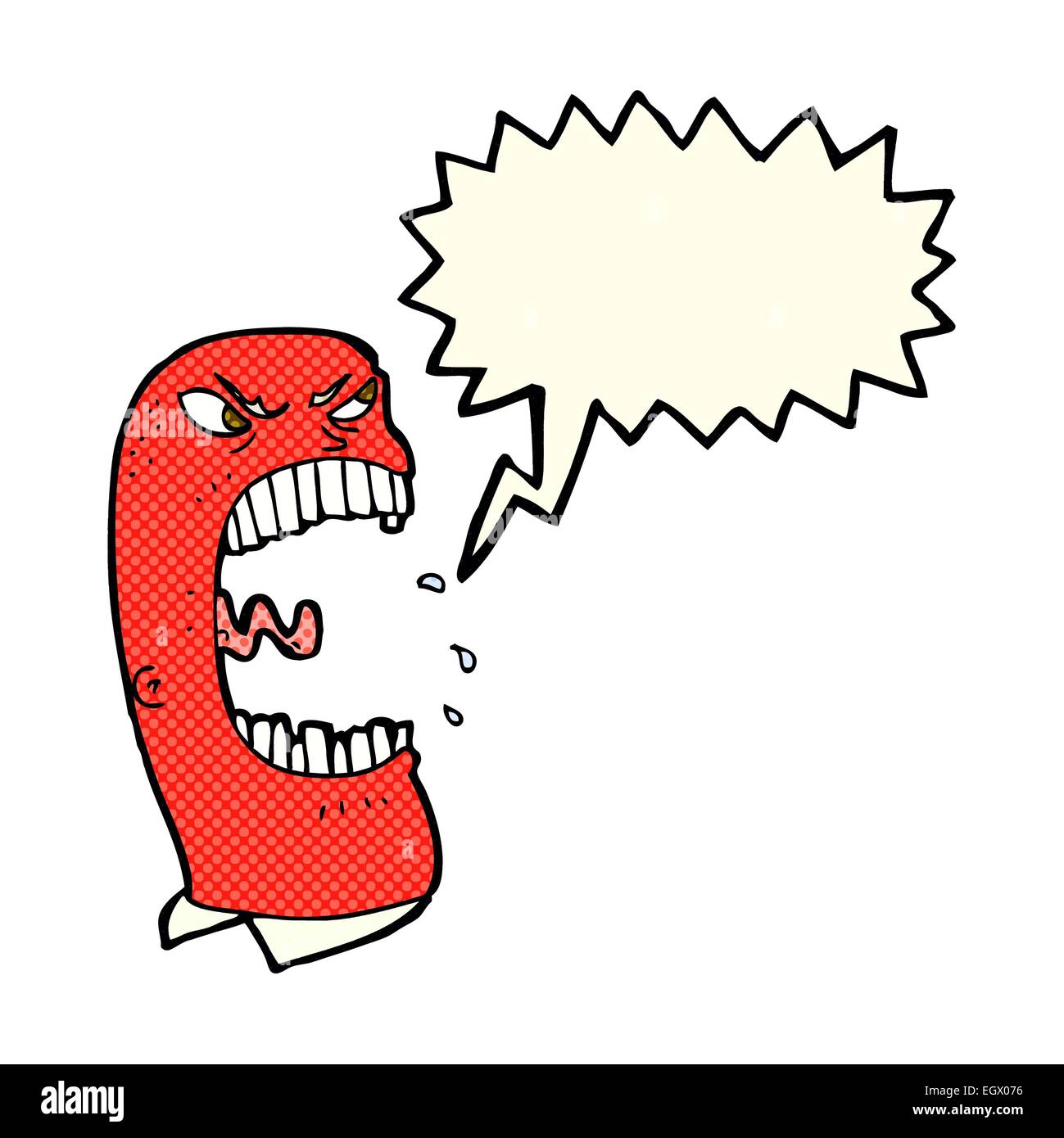 cartoon furious man shouting with speech bubble Stock Vector Image ...