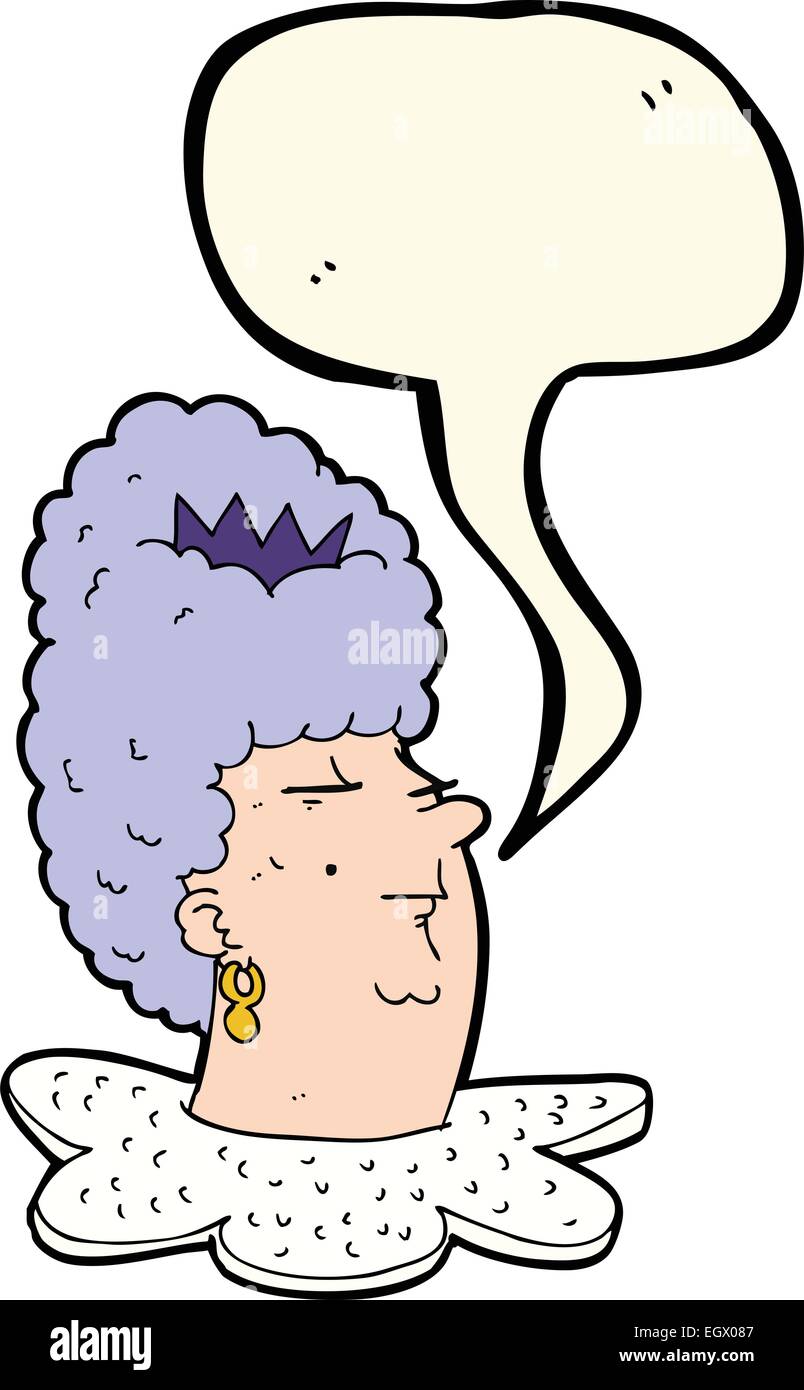 Cartoon queens head hi-res stock photography and images - Alamy