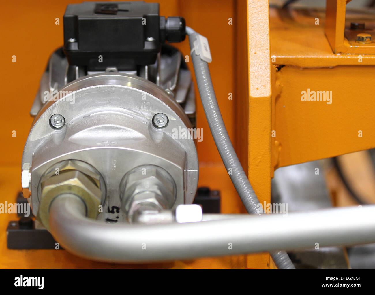 Element of the details of industrial metal cutting machines Stock Photo ...