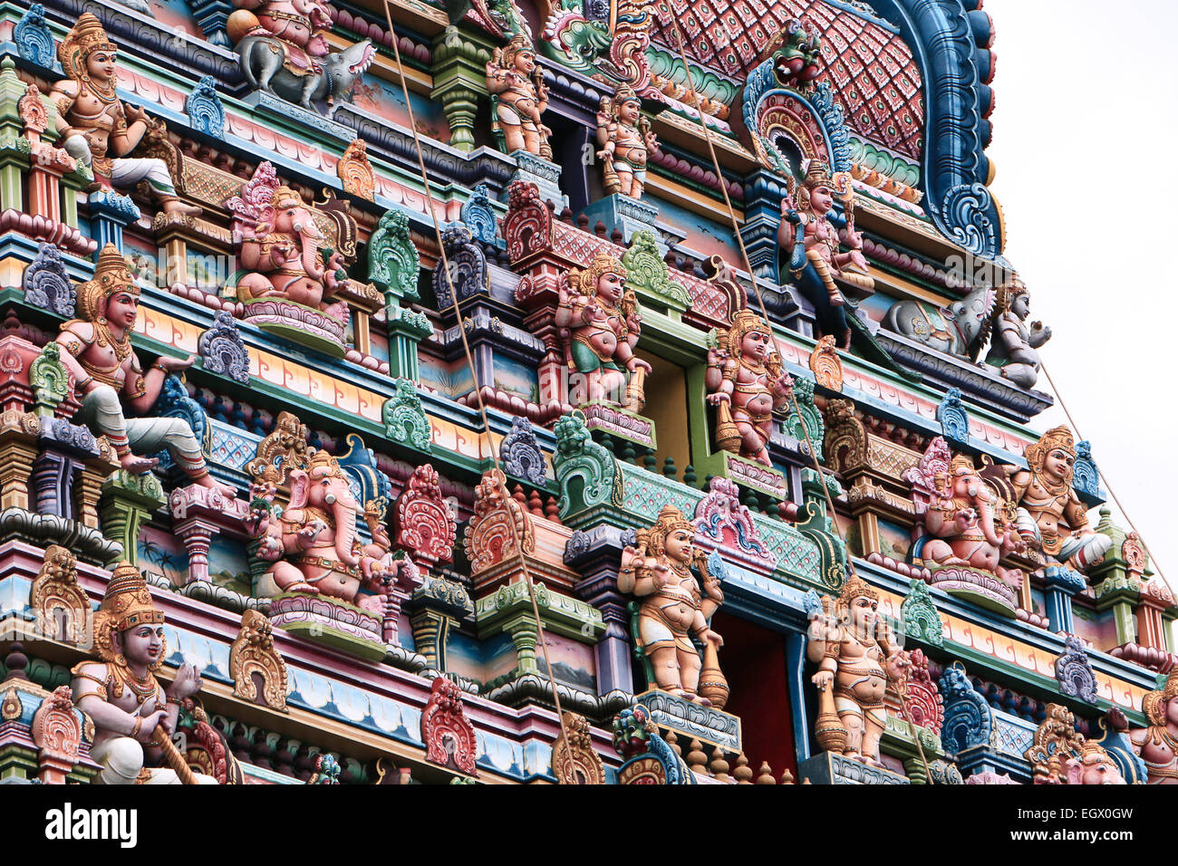 Seychelles hindu temple art and sculpture hi-res stock photography and ...