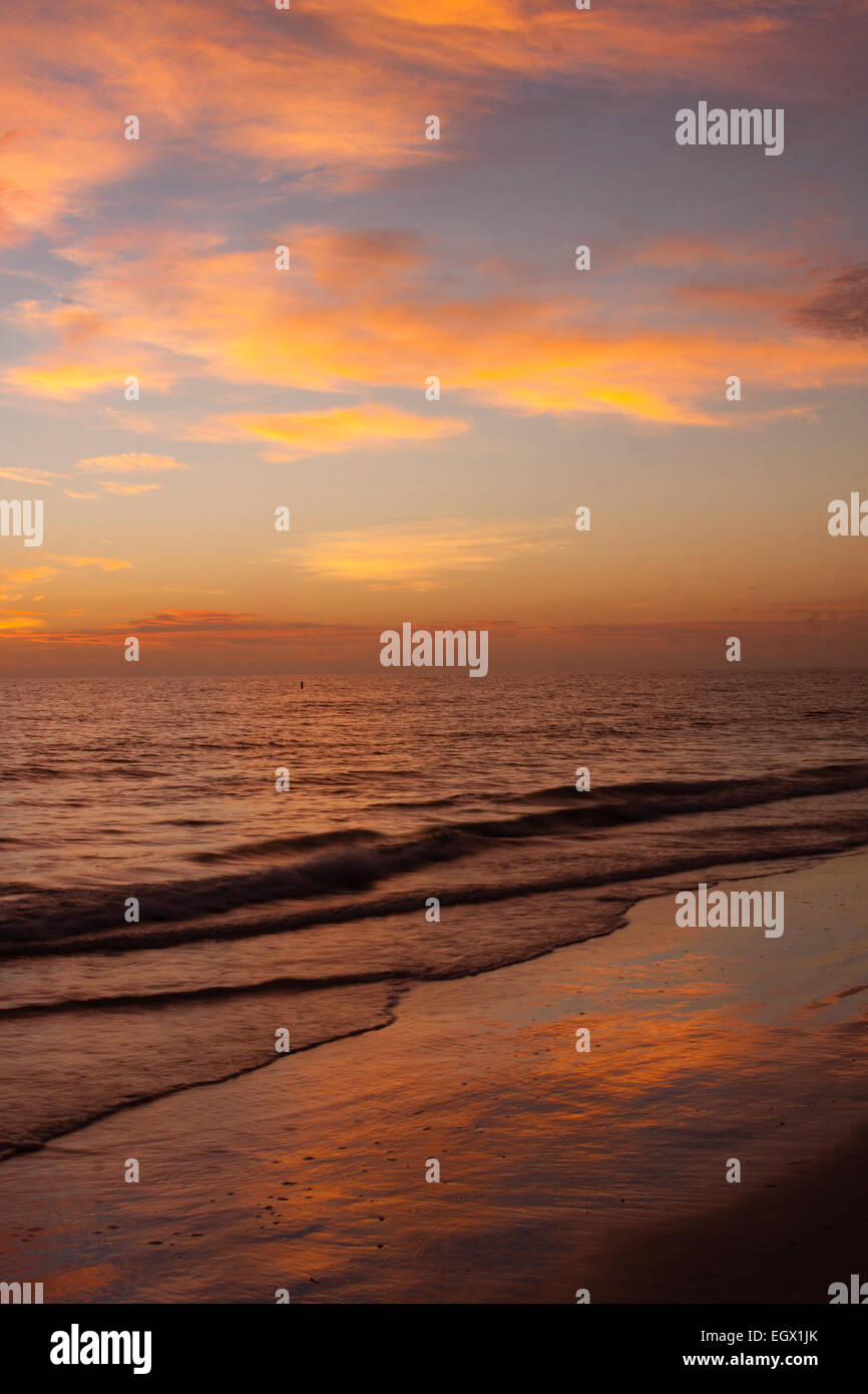 Sunset at Siesta Key Beach in Florida Stock Photo - Alamy