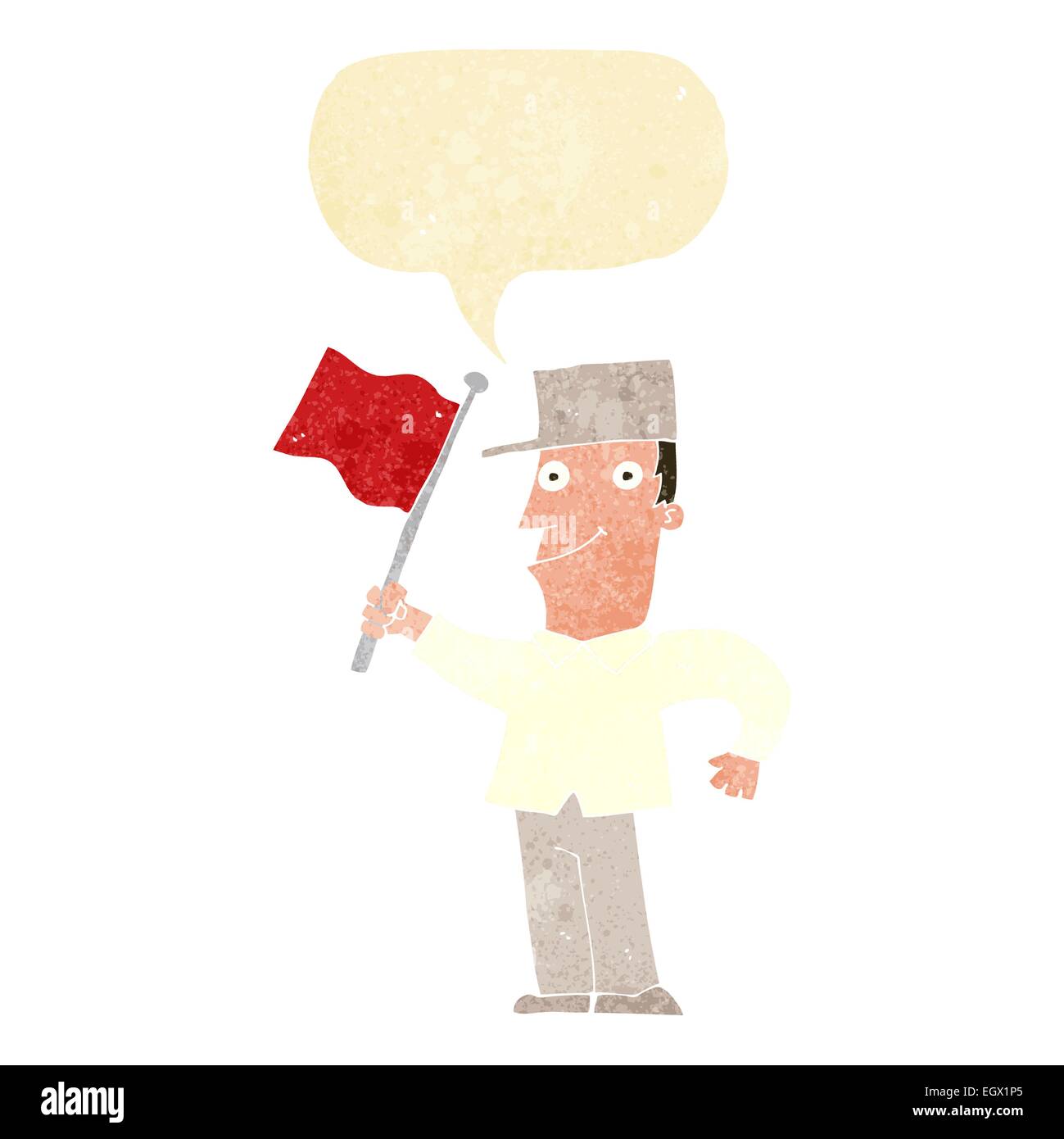 Boy talking flag Stock Vector Images - Alamy