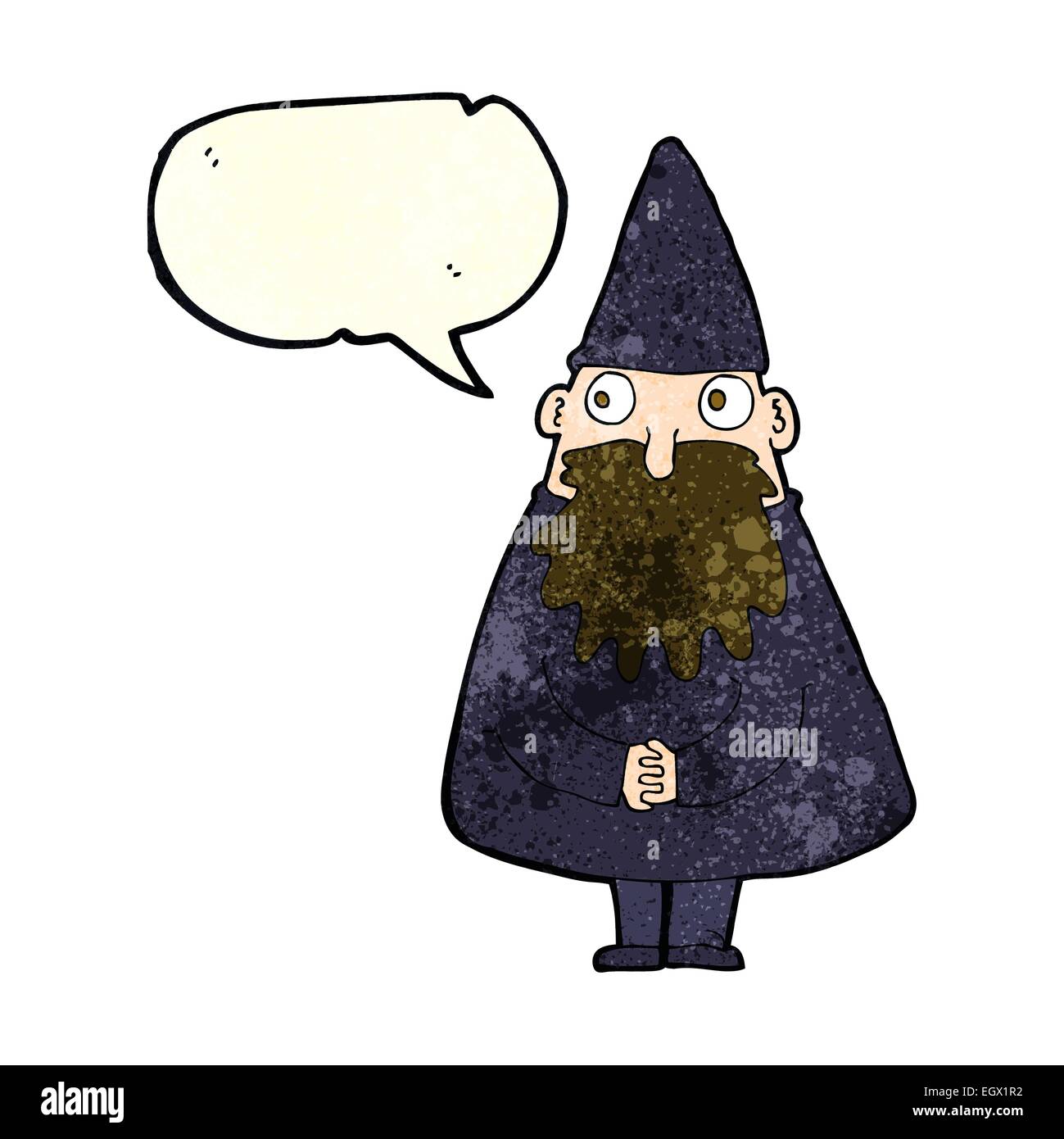 cartoon wizard with speech bubble Stock Vector Image & Art - Alamy