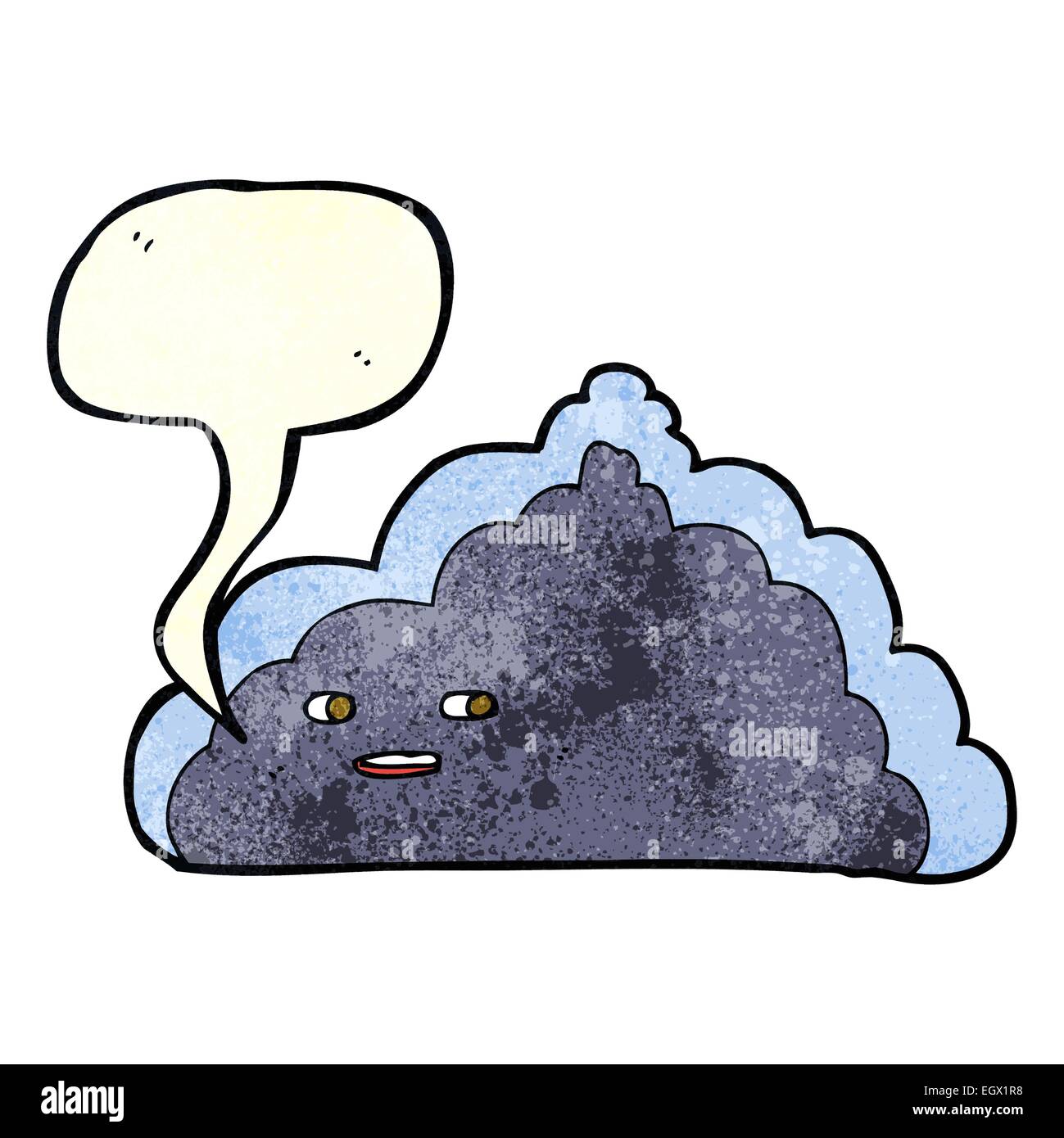 cartoon cloud with speech bubble Stock Vector Image & Art - Alamy
