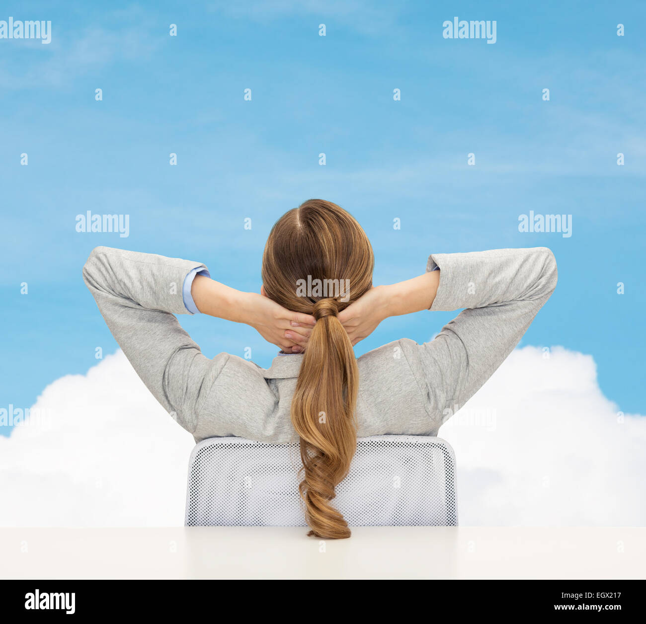 Jacket on back of chair hi-res stock photography and images - Alamy