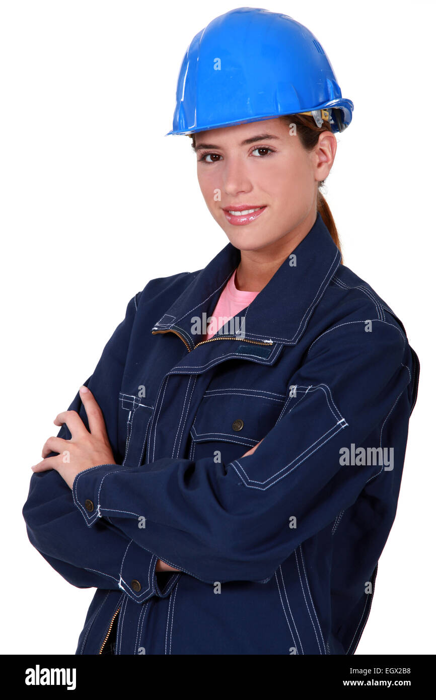 Craftswoman posing hi-res stock photography and images - Alamy