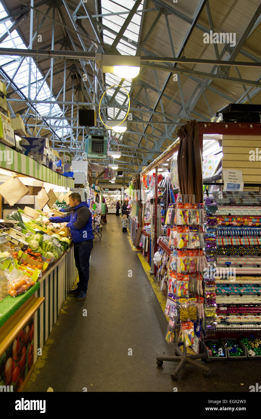 Rawtenstall market in a former cotton town in Lancashire Stock Photo ...