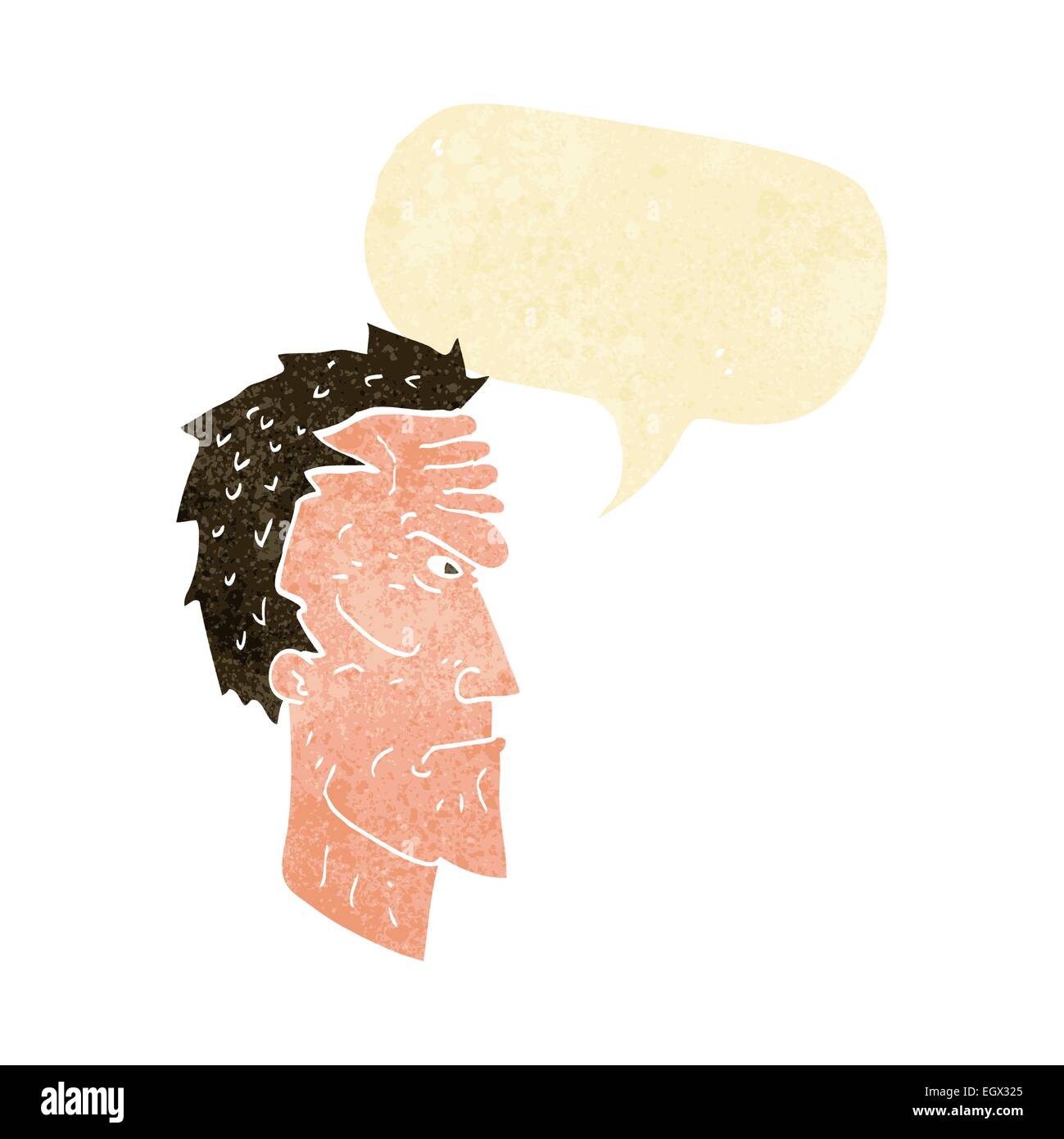 cartoon angry face with speech bubble Stock Vector Image & Art - Alamy