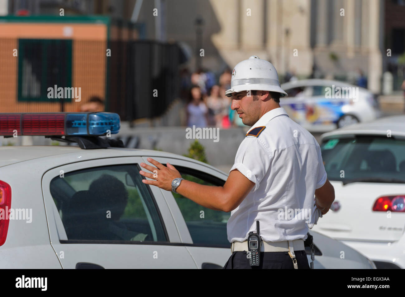 A police officer on duty on the street of Rome, Italy Stock Photo - Alamy