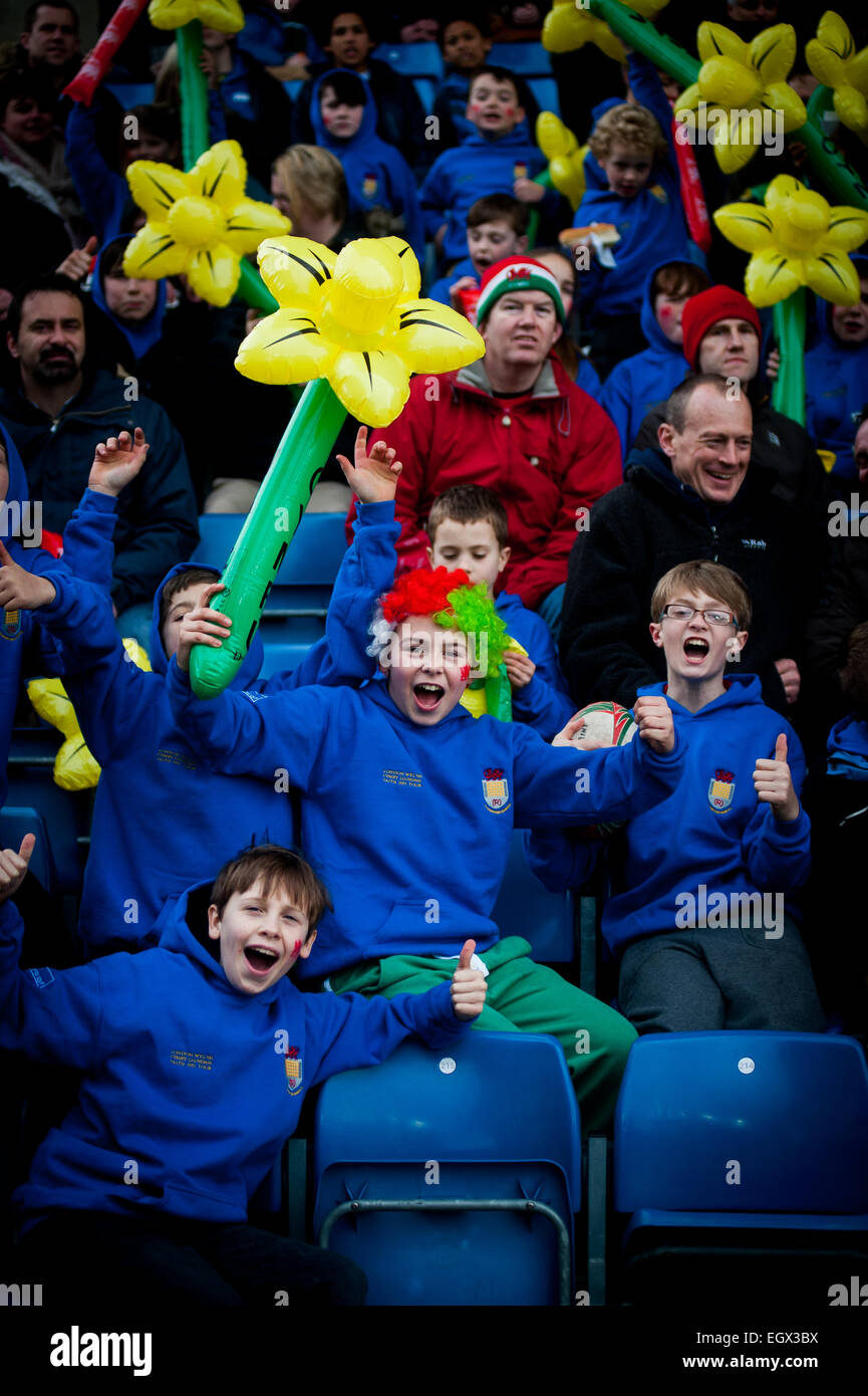 London Welsh rugby supporters celebrating on Saint David's Day (March ...