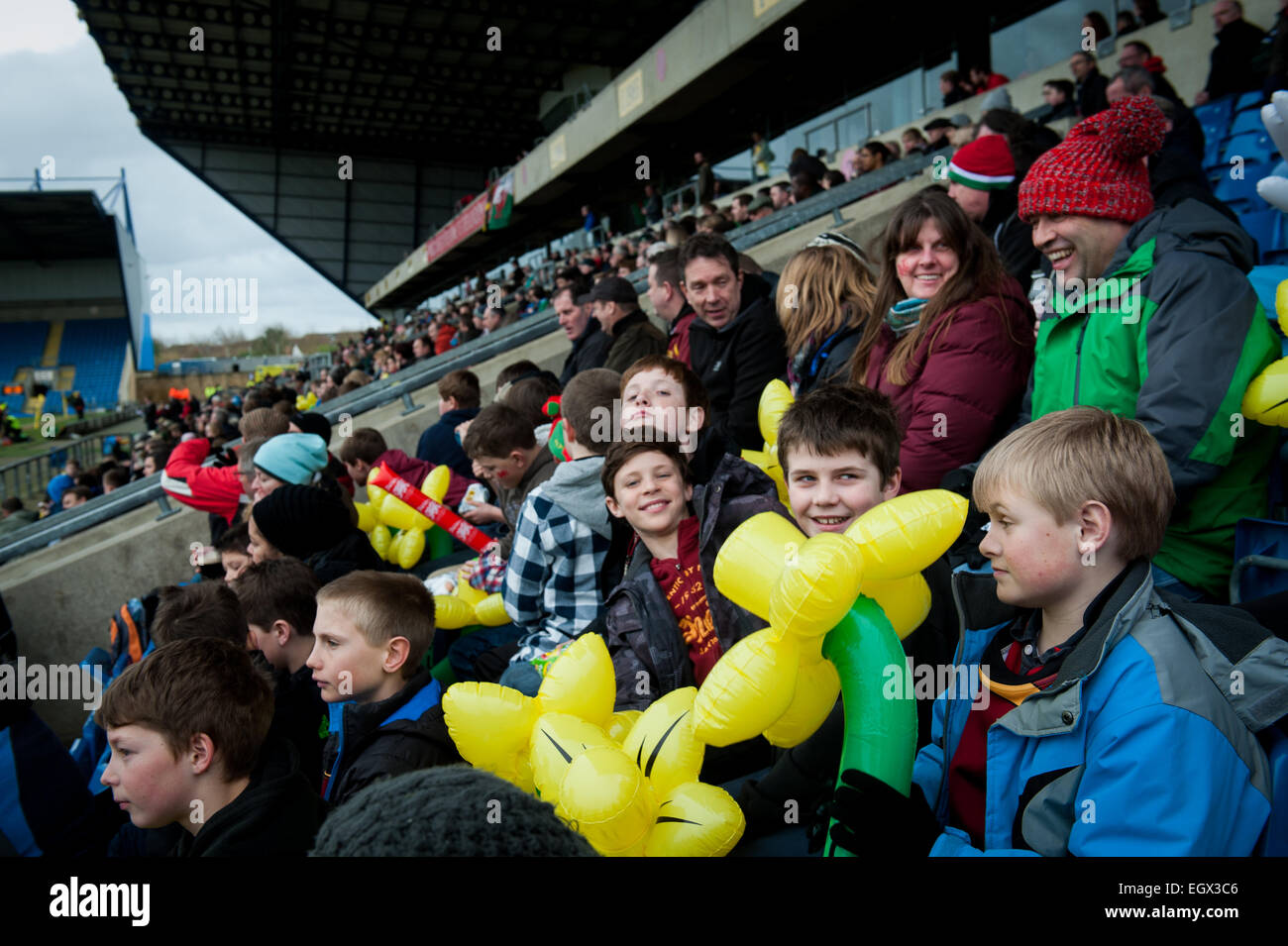 London Welsh rugby supporters celebrating on Saint David's Day (March ...