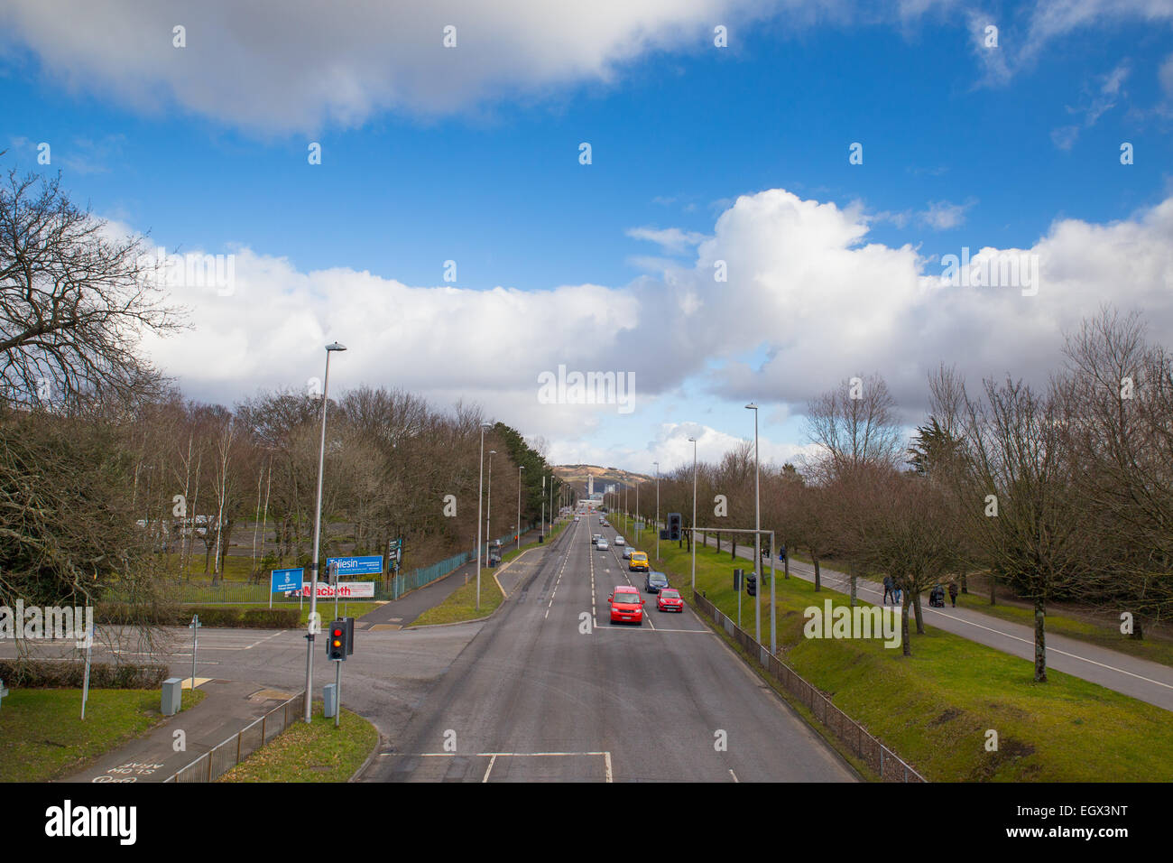 View of Swansea A483 main road looking East Stock Photo - Alamy