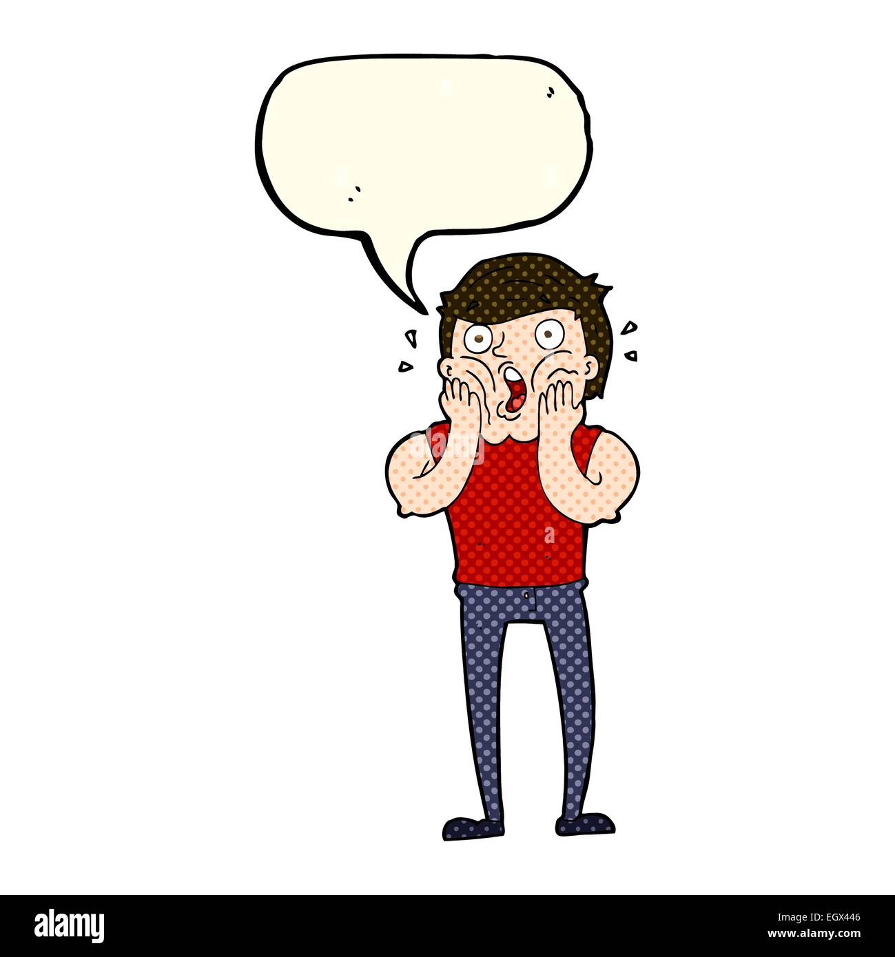 Cartoon gasping man hi-res stock photography and images - Alamy