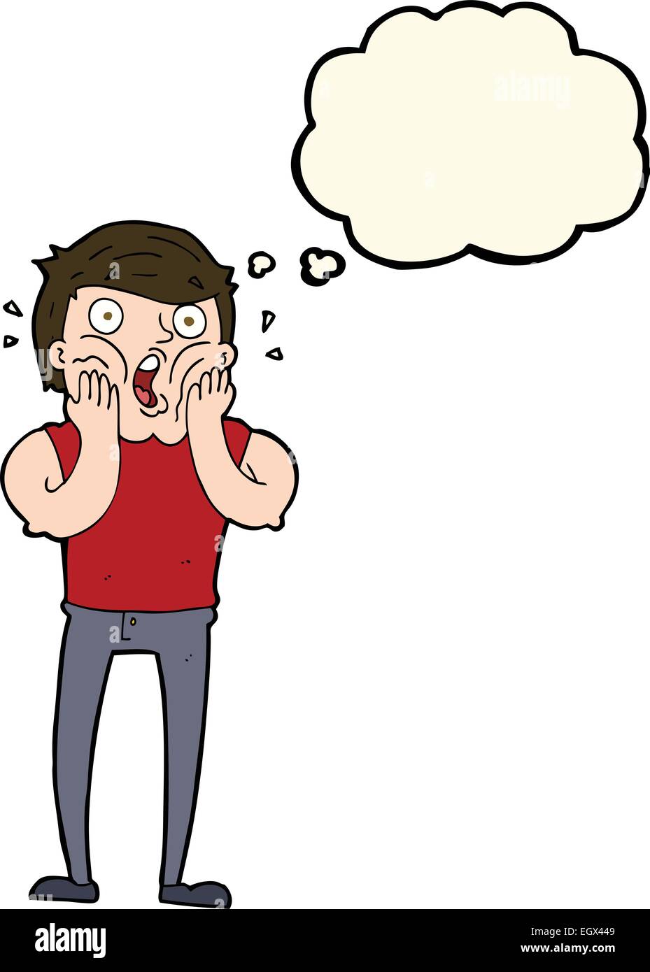 Cartoon gasping man hi-res stock photography and images - Alamy