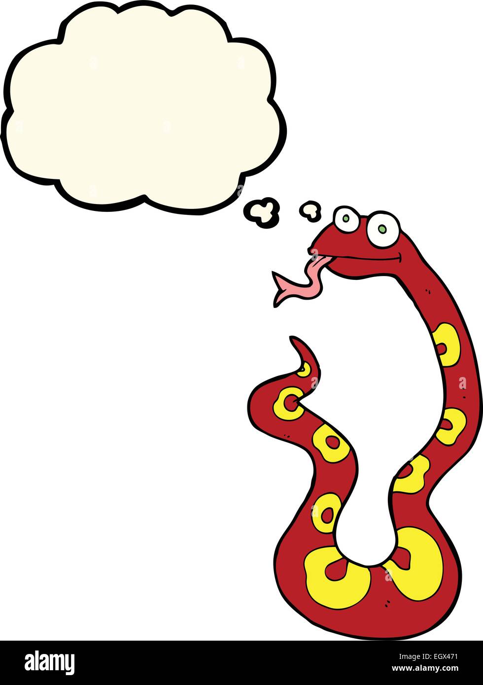 Cartoon snake bubble hi-res stock photography and images - Alamy