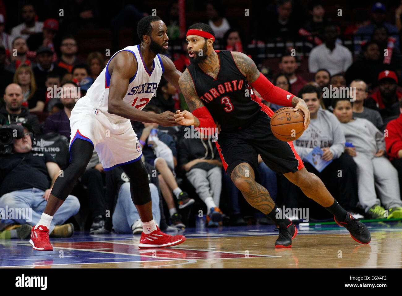 Philadelphia, Pennsylvania, USA. 02nd Mar, 2015. Toronto Raptors ...