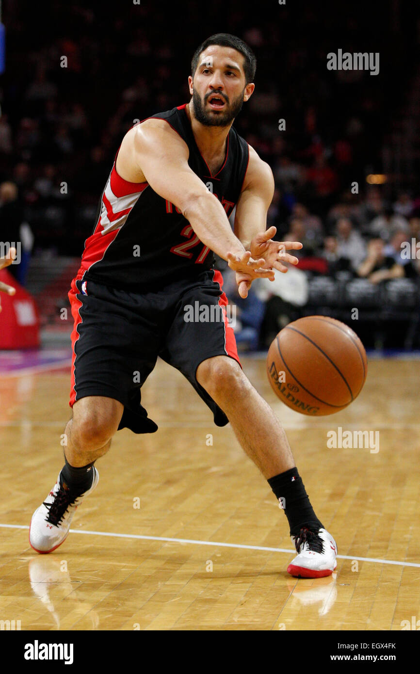 Philadelphia, Pennsylvania, USA. 02nd Mar, 2015. Toronto Raptors guard ...