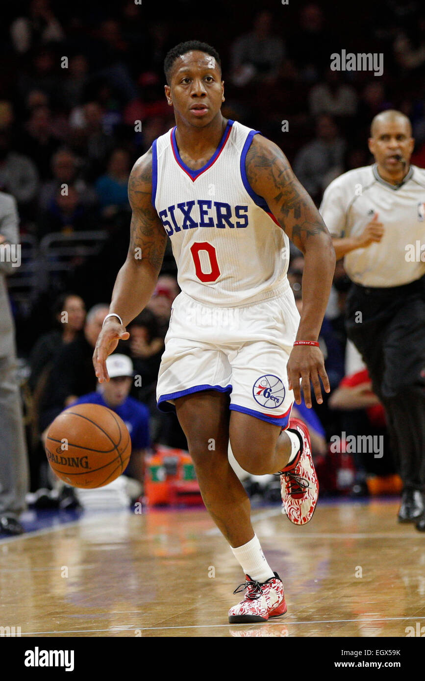February 27, 2015: Philadelphia 76ers guard Isaiah Canaan (0) in action ...