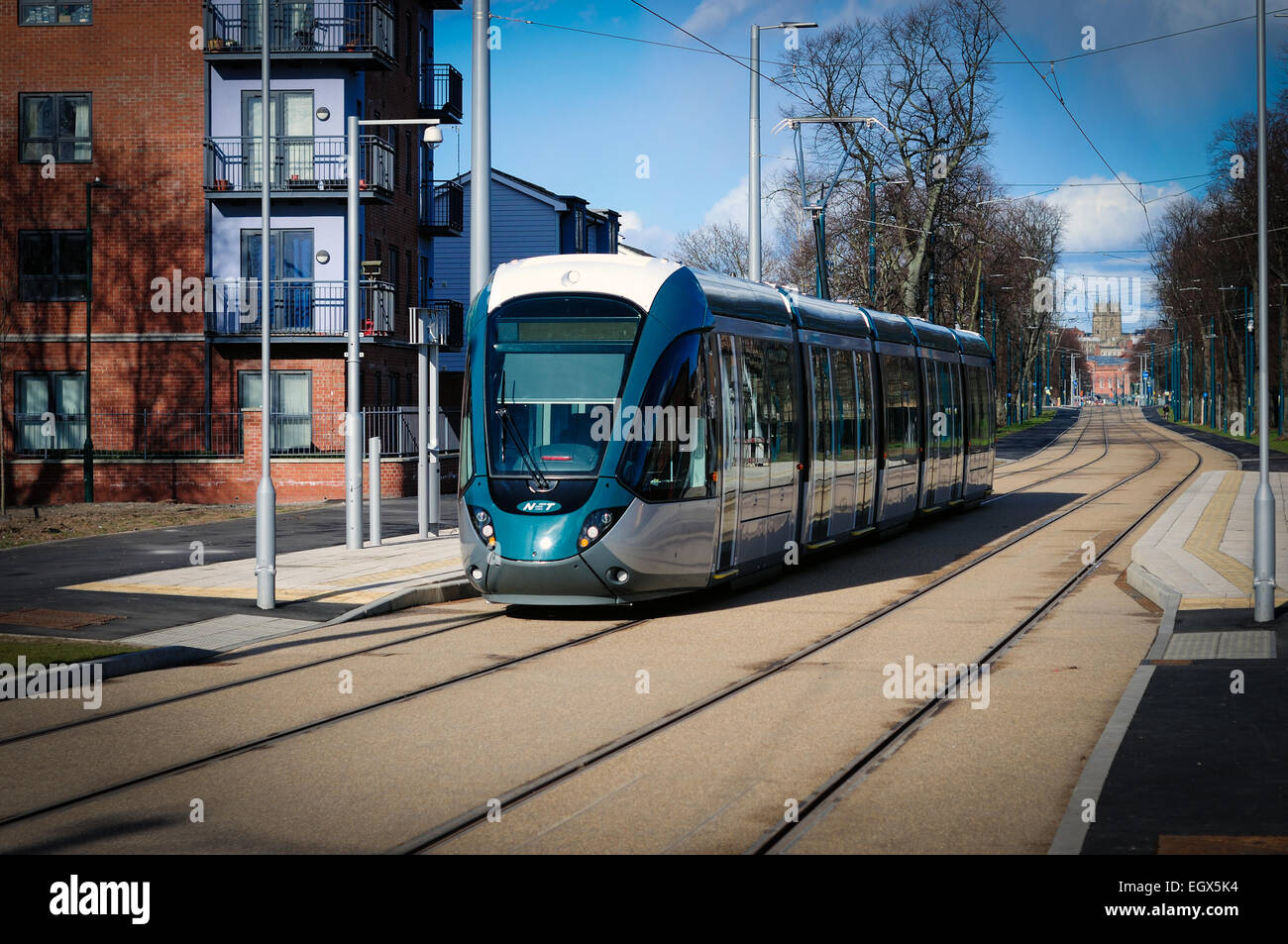 Nottingham,UK: 03rd March 2015. Phase two daytime testing extends along ...