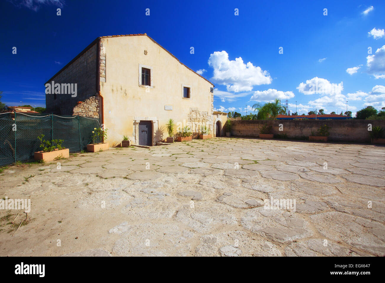 San Focà medieval byzantine church in Priolo Gargallo town, Sicily ...