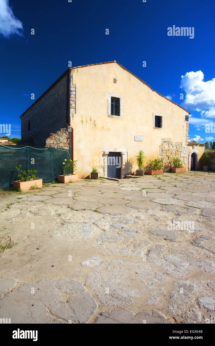San Focà medieval byzantine church in Priolo Gargallo town, Sicily ...