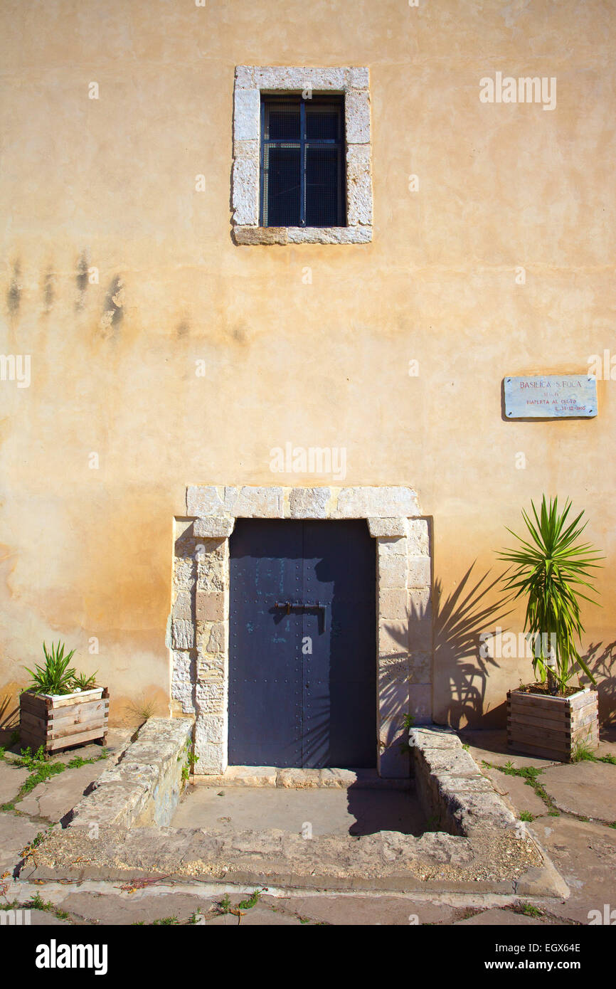 San Focà medieval byzantine church in Priolo Gargallo town, Sicily ...
