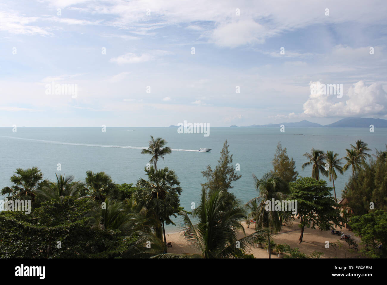 scenic views of the ocean on the island of Koh Samui, Thailand Stock ...
