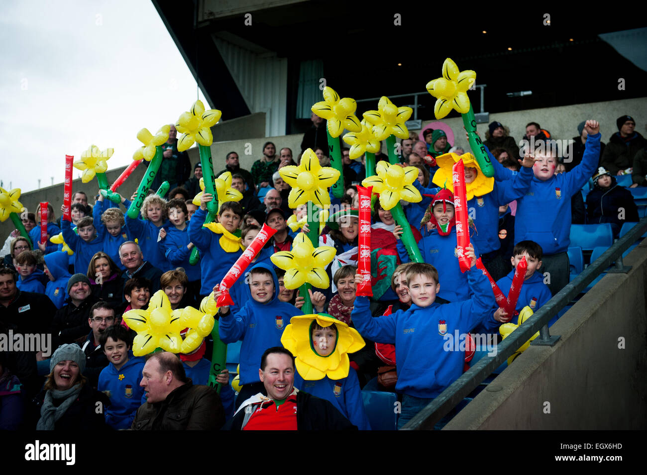 London Welsh rugby supporters celebrating on Saint David's Day (March ...