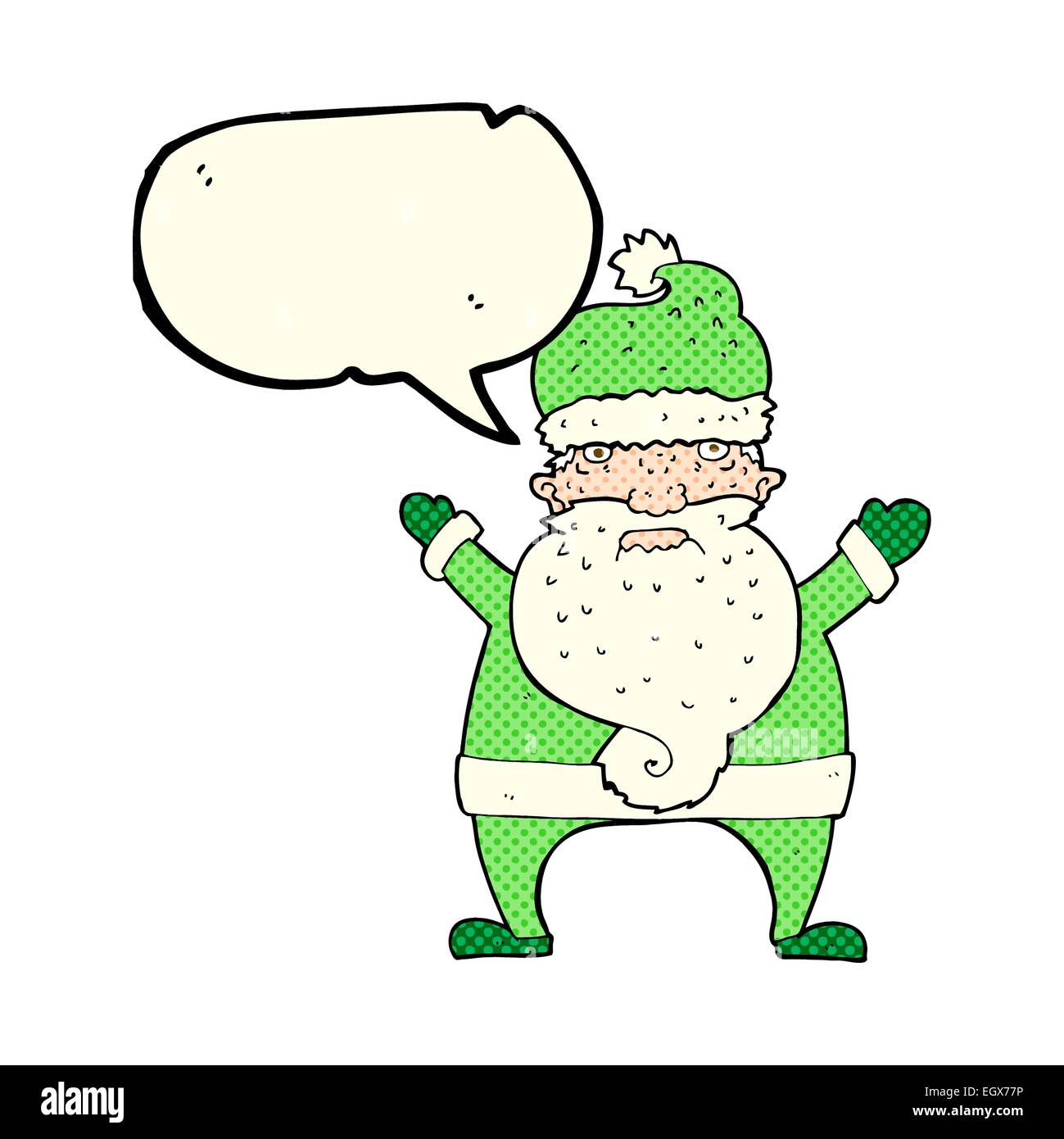 Cartoon ugly santa claus Cut Out Stock Images & Pictures - Alamy