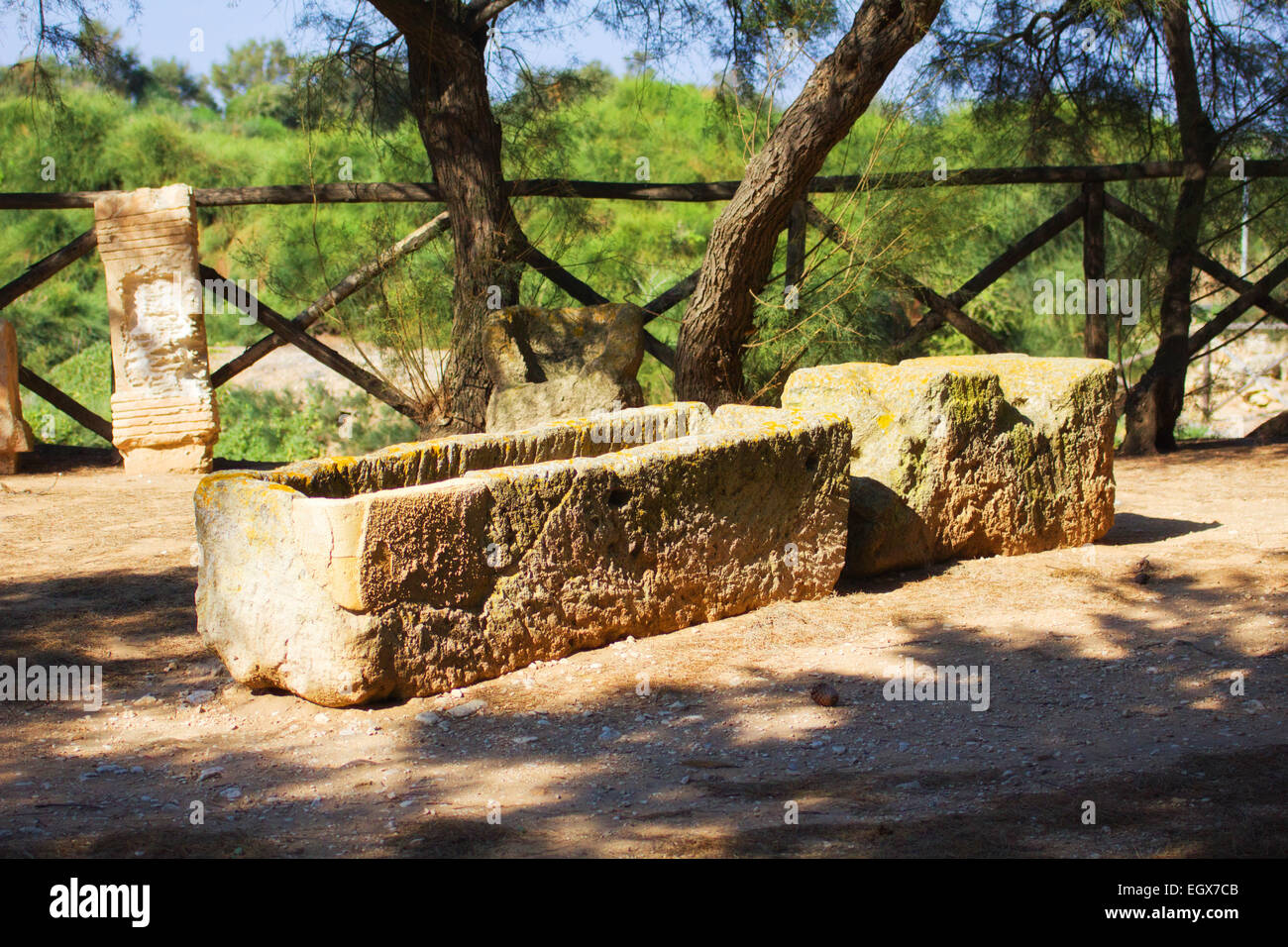 Kamarina, ruins of the ancient Greek city. Sicily Stock Photo - Alamy