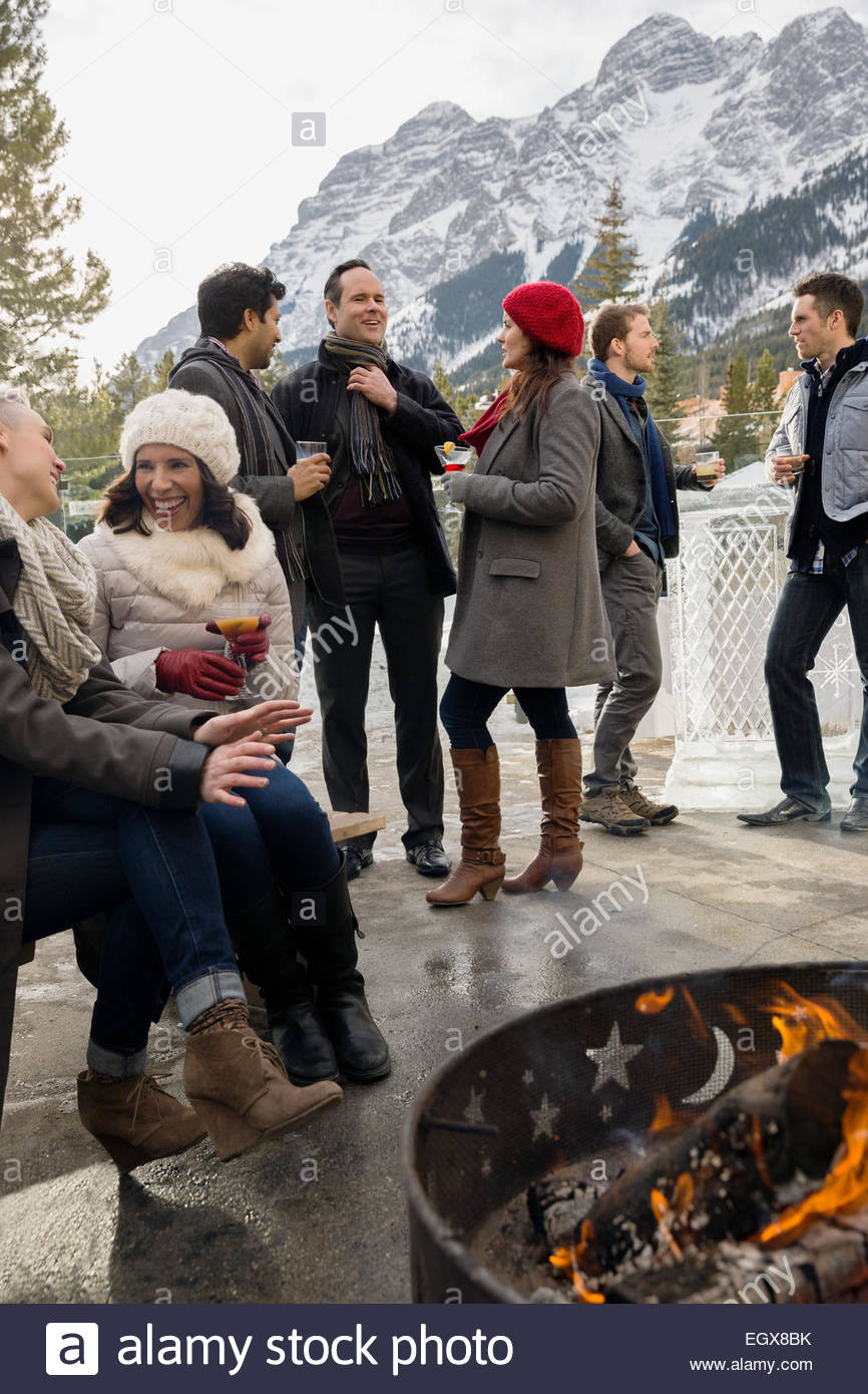 Gathering around the fire hi-res stock photography and images - Alamy