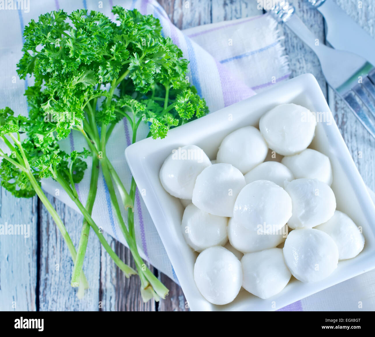 Mini mozzarella balls in hi-res stock photography and images - Alamy