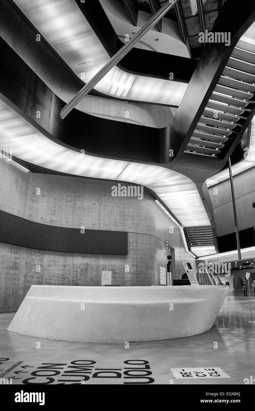 Maxxi rome zaha hadid Black and White Stock Photos & Images - Alamy