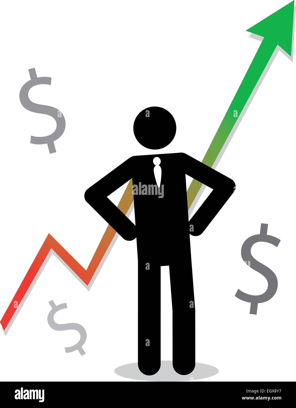 Profit graph Stock Vector Images - Alamy