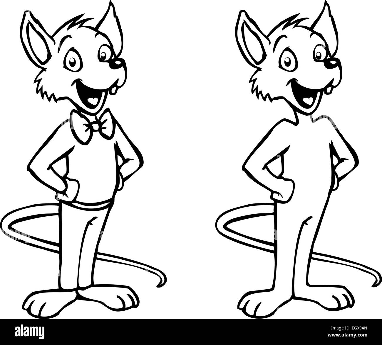 Upright Character Stock Vector Images - Alamy