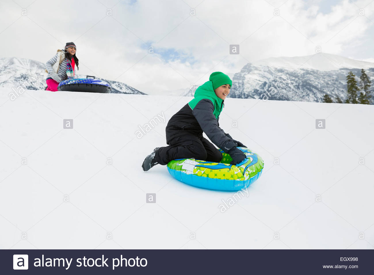 Girl On Inner Tube Stock Photos & Girl On Inner Tube Stock Images - Alamy