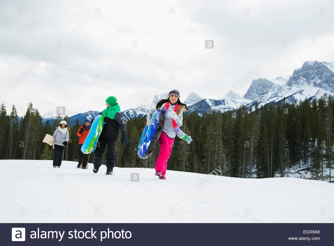 Indian family in field happy hi-res stock photography and images - Alamy