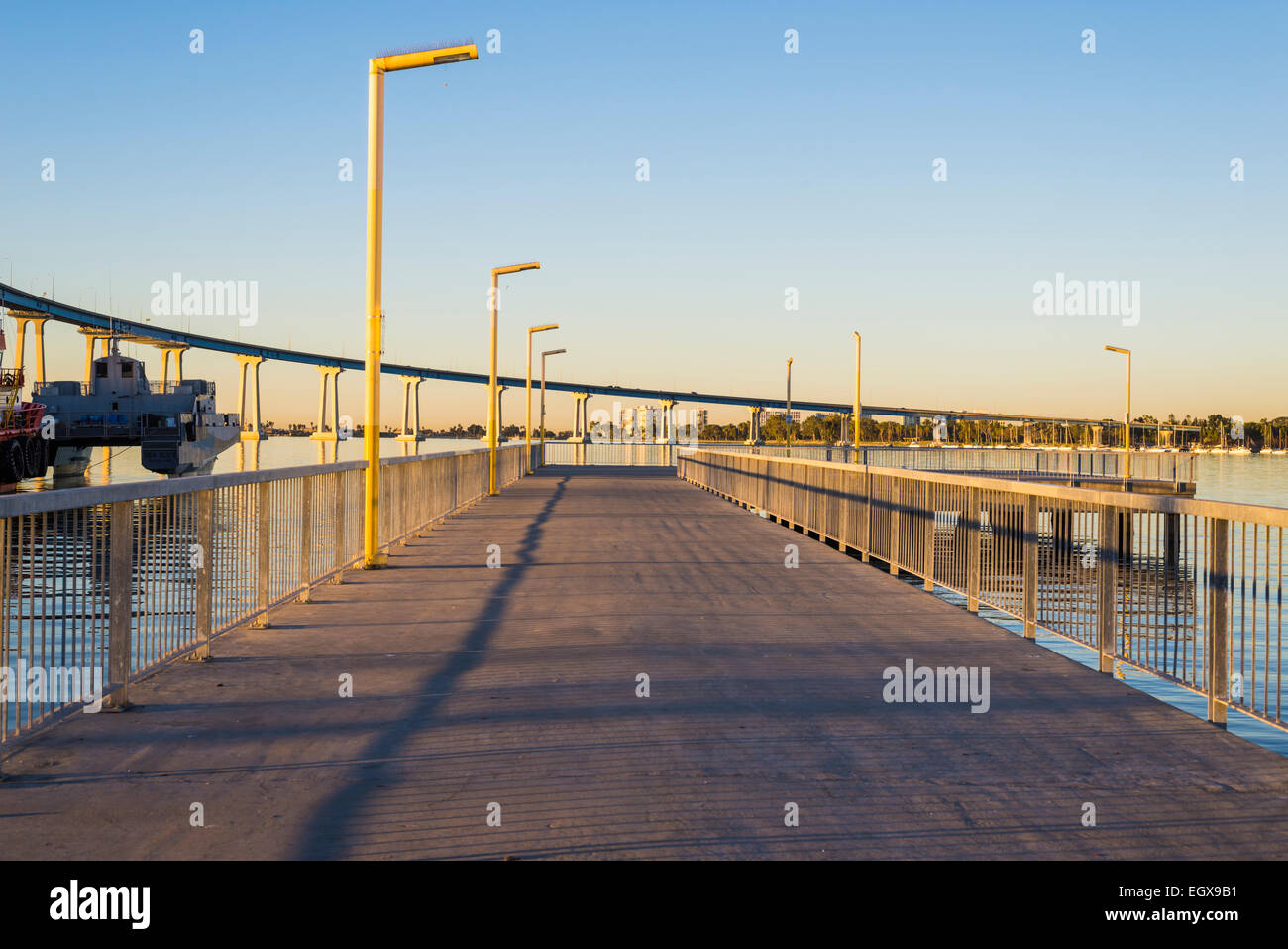 View of the Coronado Bridge from the Observation Pier at Crosby Park ...