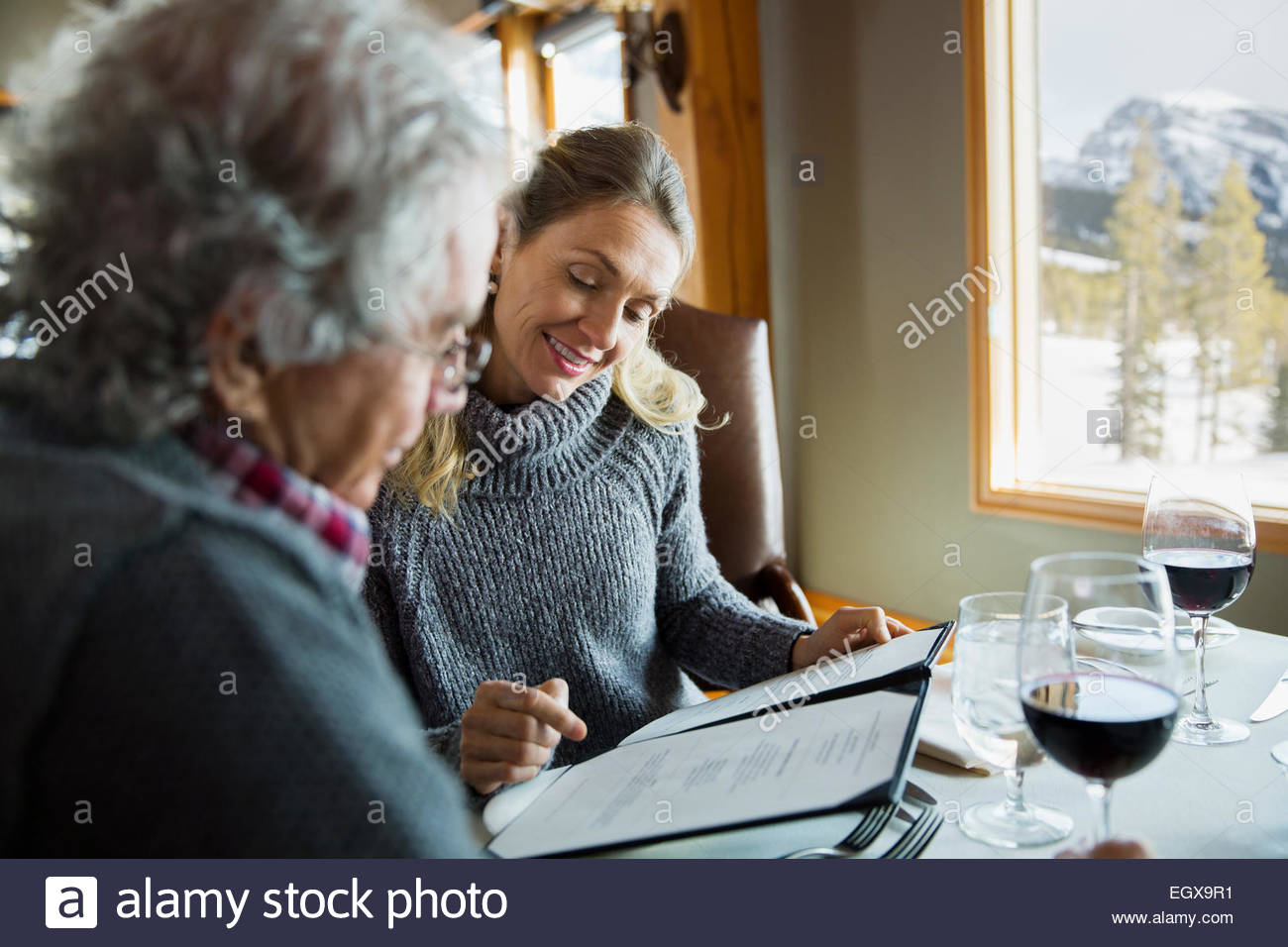 Menu restaurant table hi-res stock photography and images - Alamy