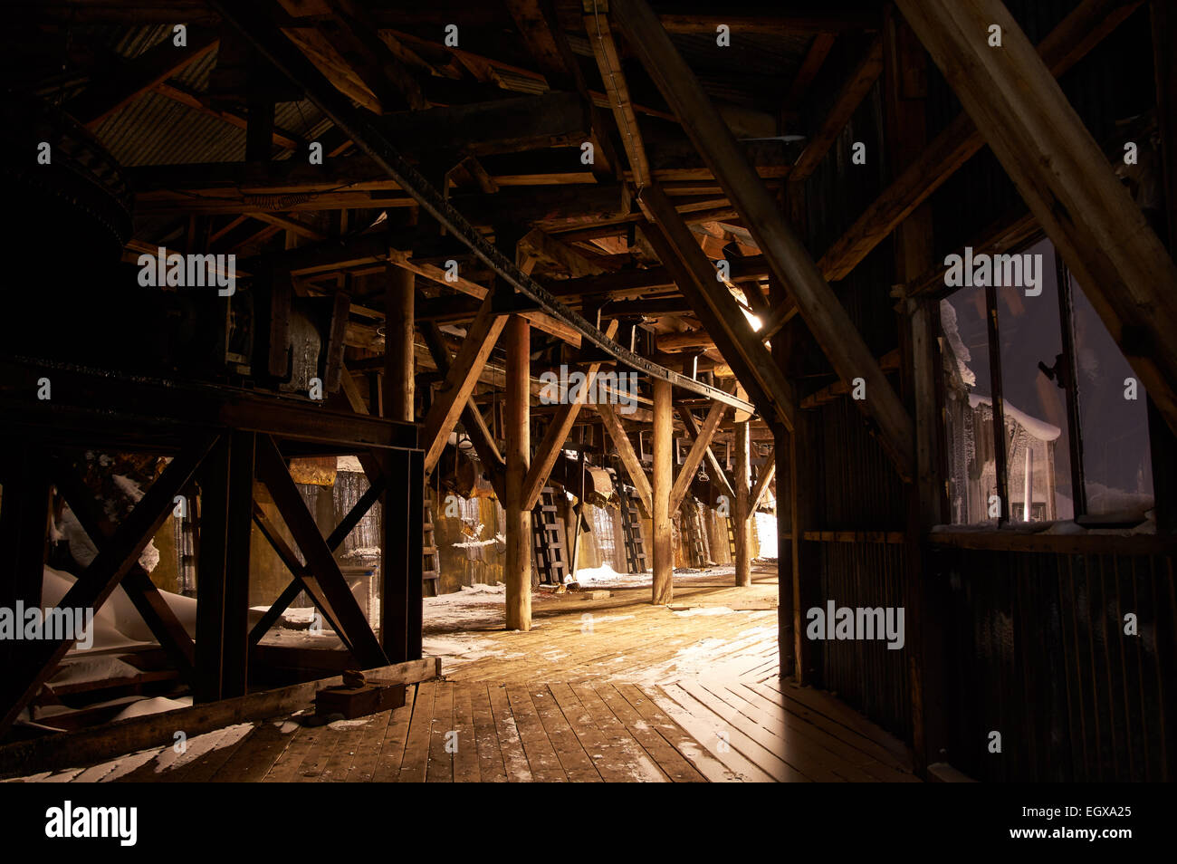 The old coal mine, Gruve 2b, in Longyeabyen, Svalbard Stock Photo - Alamy