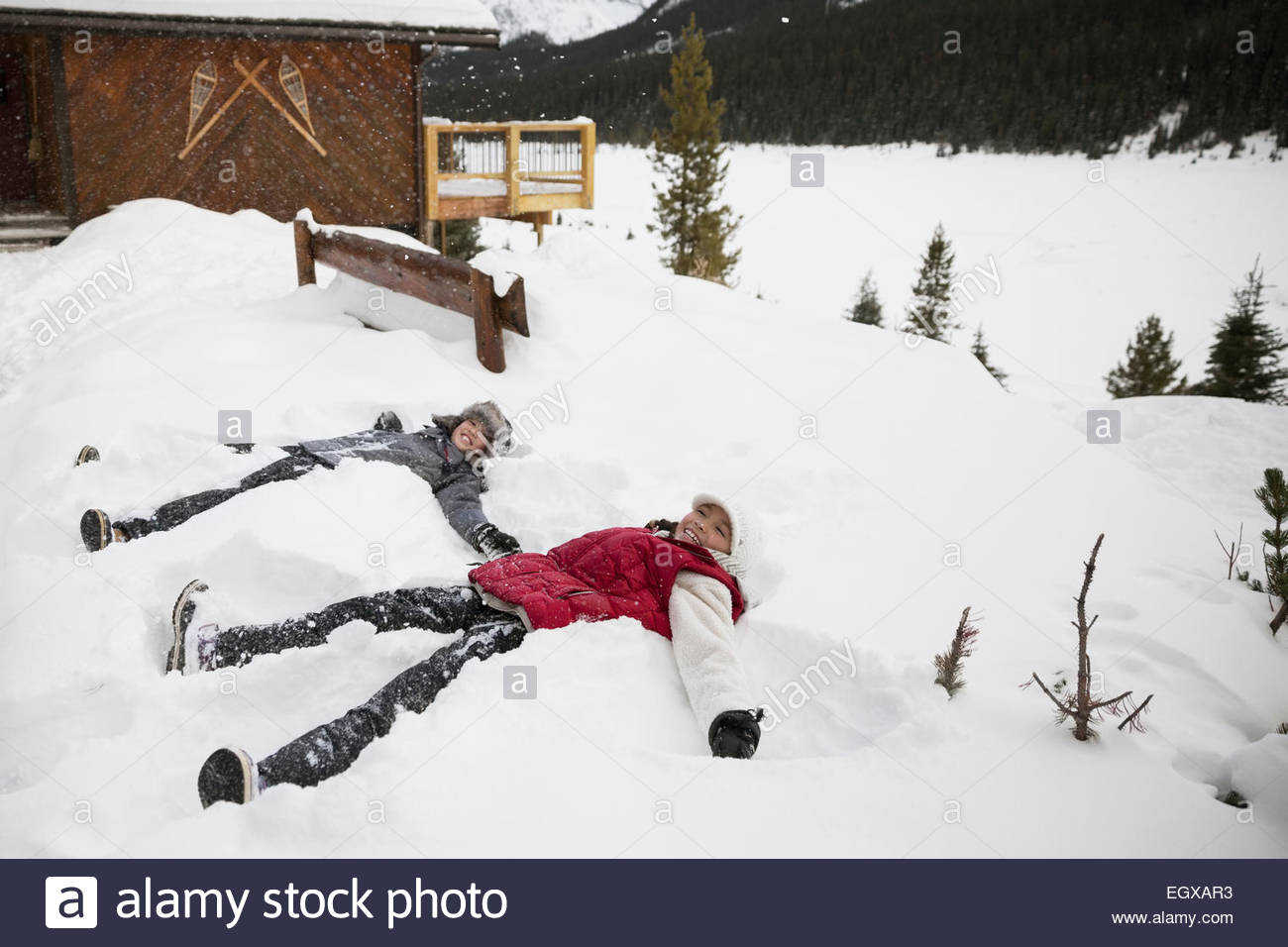 Asian snow angels hi-res stock photography and images - Alamy
