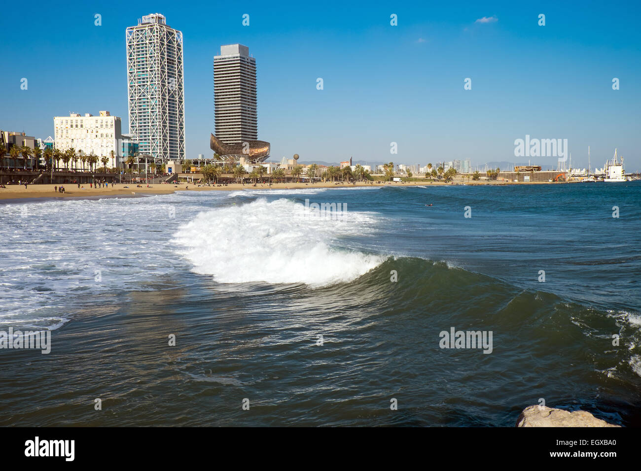 Torre mapfre skyscraper hi-res stock photography and images - Alamy